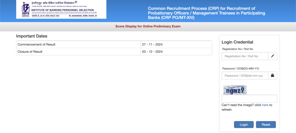 IBPS PO Prelims Score Card 2024: How to Check & Direct Link @ibps ...